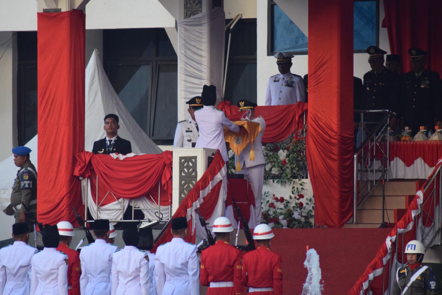 Penurunan Bendera Merah Putih Berlangsung Khidmat – Pemerintah Kota Palu